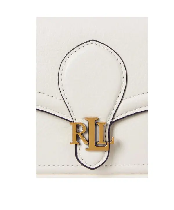 Ralph Lauren Logo-plaque Pebbled-leather Clutch Bag