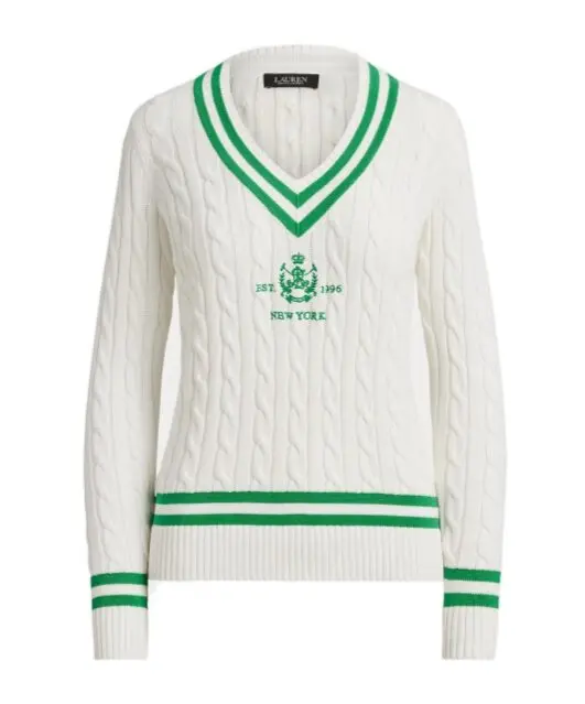 Ralph Lauren V-neck Sweater - White