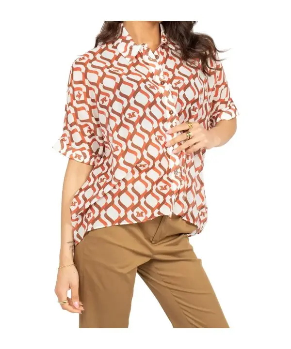 Max Mara Short Sleeve Printed Shirt