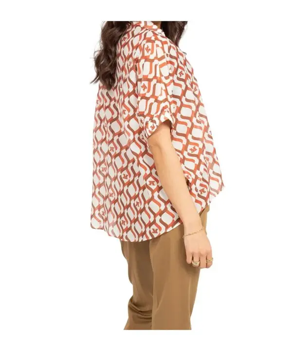 Max Mara Short Sleeve Printed Shirt