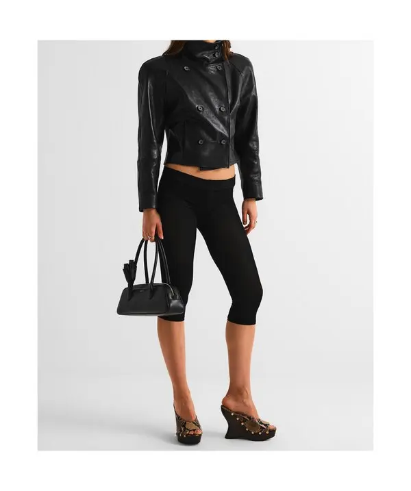 Magda Butrym Leather Double Breasted Jacket
