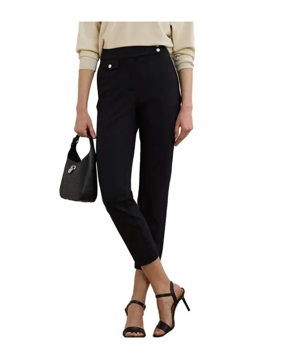 Ralph Lauren Cropped Buttoned Trousers