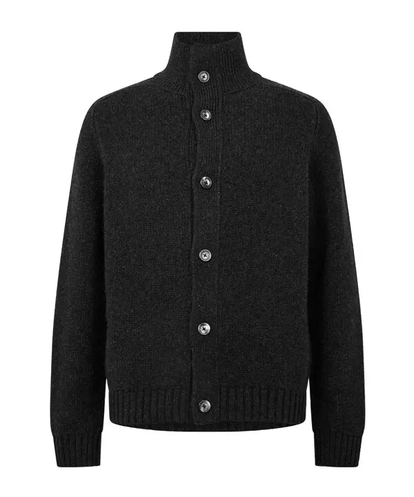 TOM FORD High Stand Collar Knit Cardigan