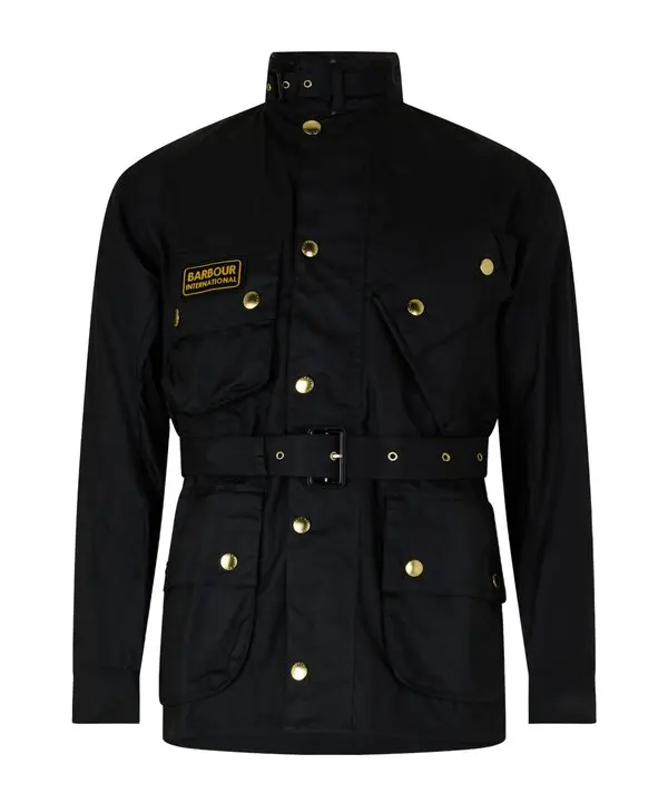 Barbour Stand Collar Waist-tight Multi-pocket Jacket