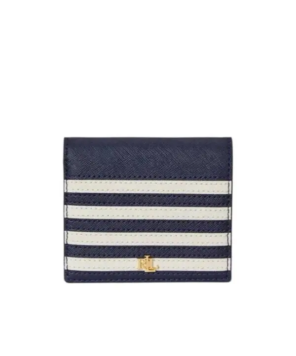Ralph Lauren Striped Wallet - Black