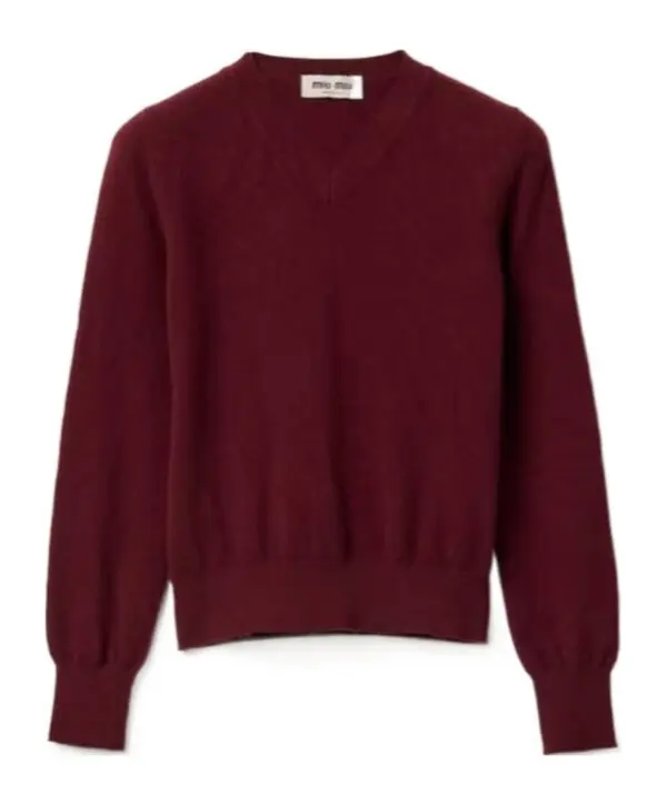 Miu Miu V-neck Wool Cardigan