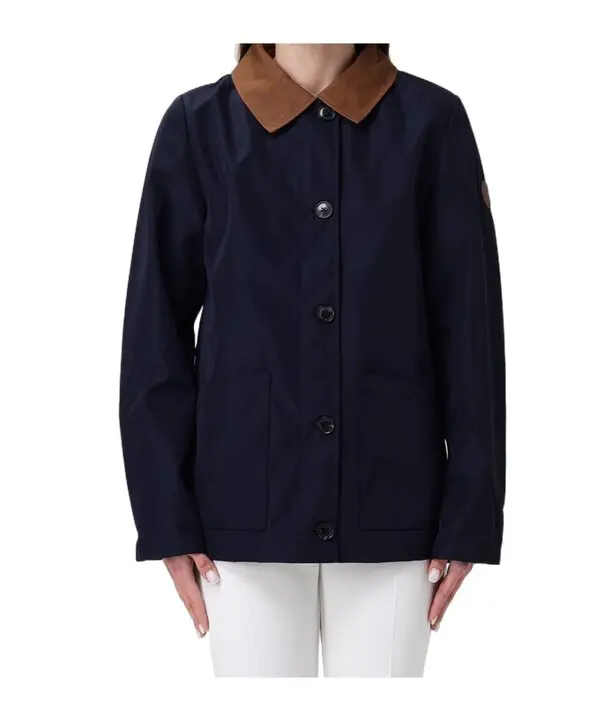 Ralph Lauren Twill-trim Bonded Jersey Barn Jacket