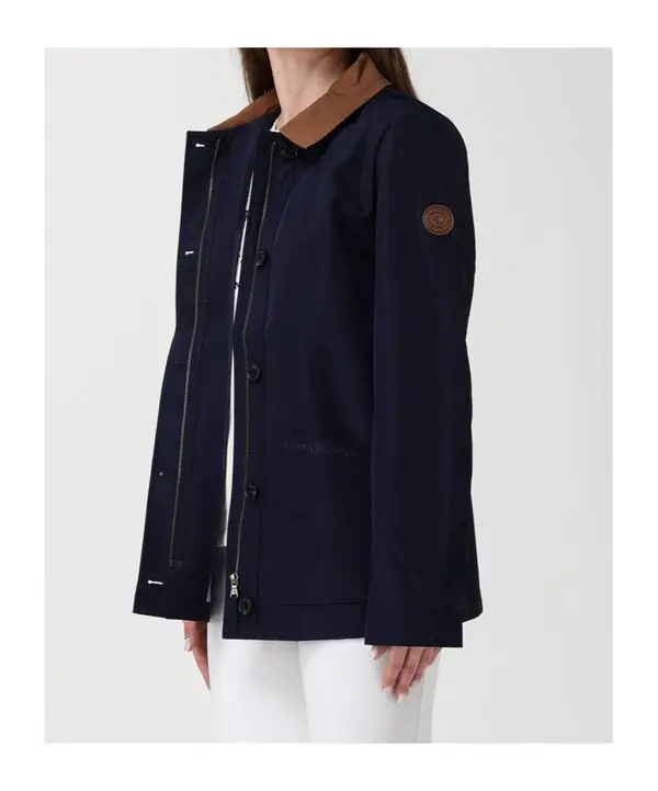 Ralph Lauren Twill-trim Bonded Jersey Barn Jacket