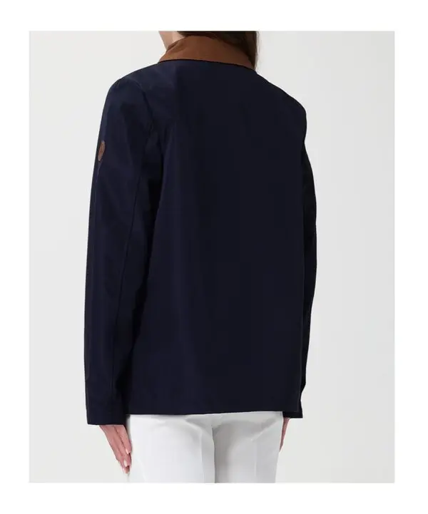 Ralph Lauren Twill-trim Bonded Jersey Barn Jacket