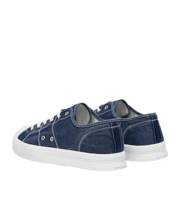 Polo Ralph Lauren Contrast-stitched Low-top Sneakers - White