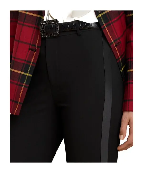 Ralph Lauren Satin-stripe Straight Trousers
