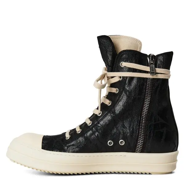 Rick Owens Solid Color High-top Casual Shoes