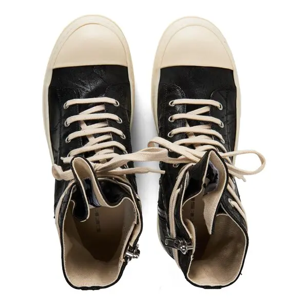 Rick Owens Solid Color High-top Casual Shoes