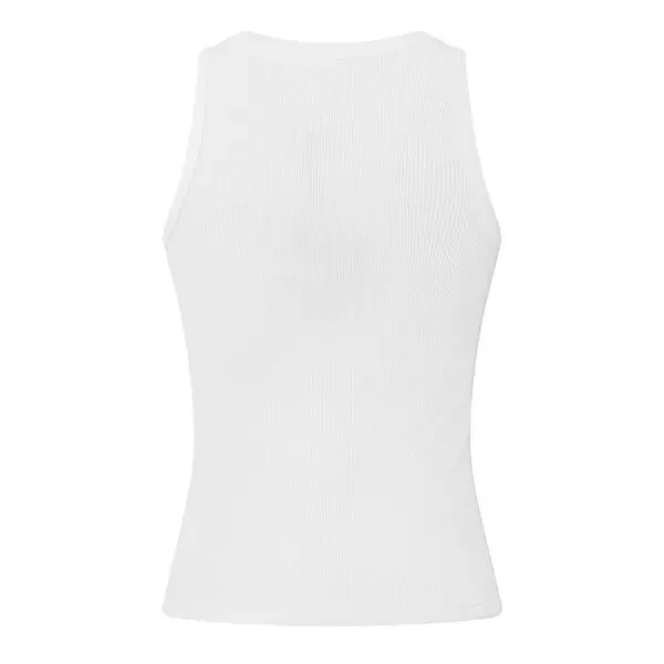 Givenchy Ribbed Crewneck Tank Top With Logo - White