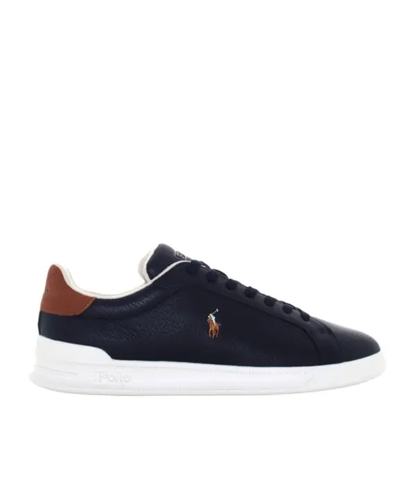 Polo Ralph Lauren Logo-embroidered Leather Sneakers