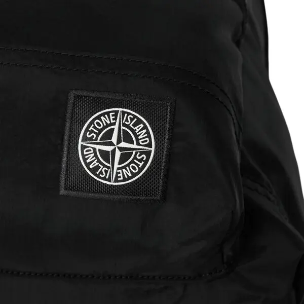 Stone Island Lightweight Fabric Backpack - Black