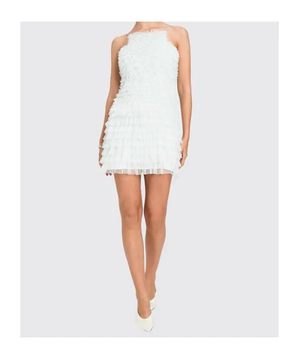 TWINSET Ruffled Mini Dress With Back Tie