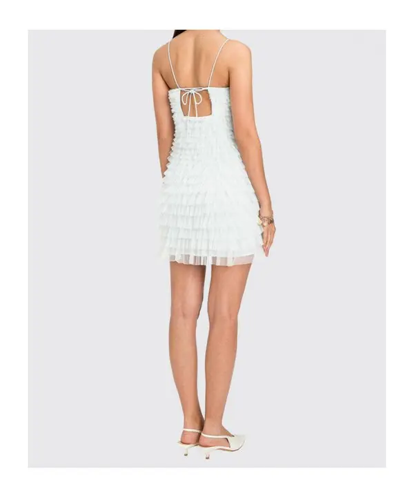 TWINSET Ruffled Mini Dress With Back Tie