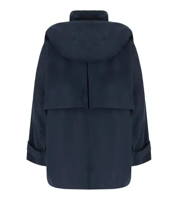 Max Mara Hooded Casual Jacket With Shawl Detail