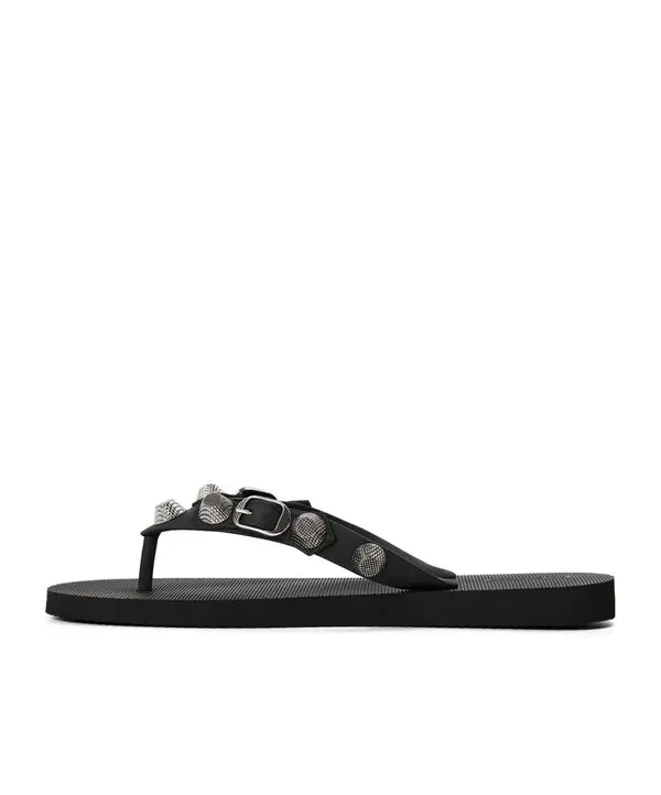 Balenciaga Cagole Studded Flip Flops