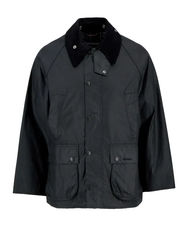 Barbour Cotton Jacket With Corduroy Collar