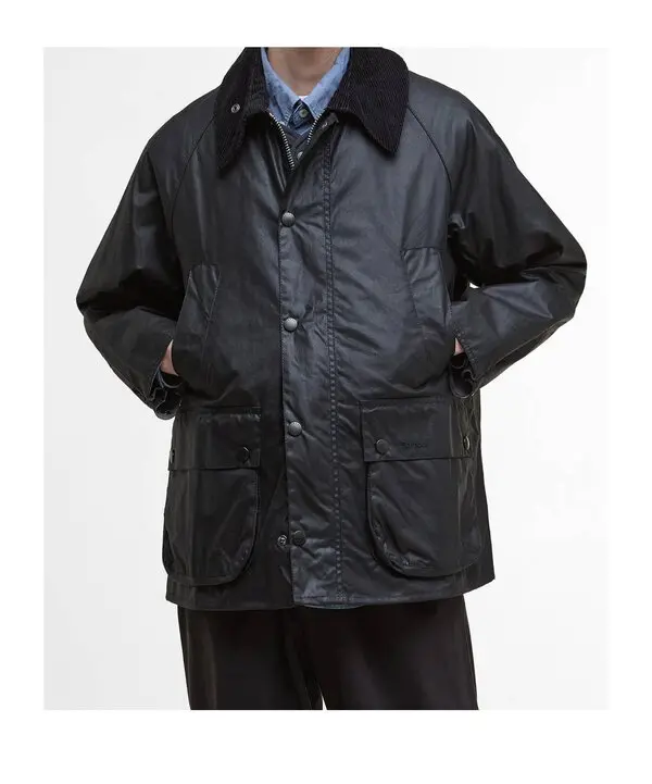 Barbour Cotton Jacket With Corduroy Collar