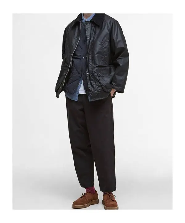 Barbour Cotton Jacket With Corduroy Collar