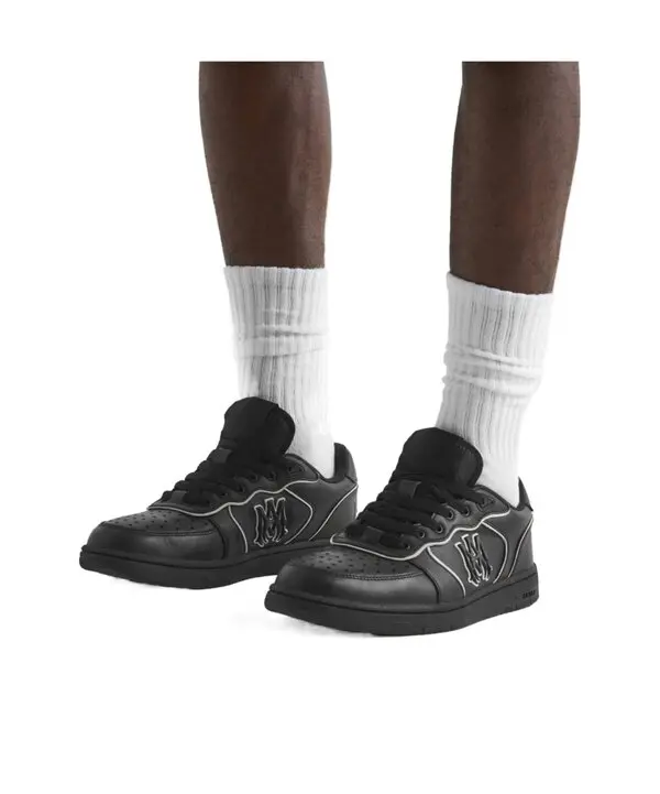 Amiri Low-top Leather Skate Sneakers With Contrast Stitching