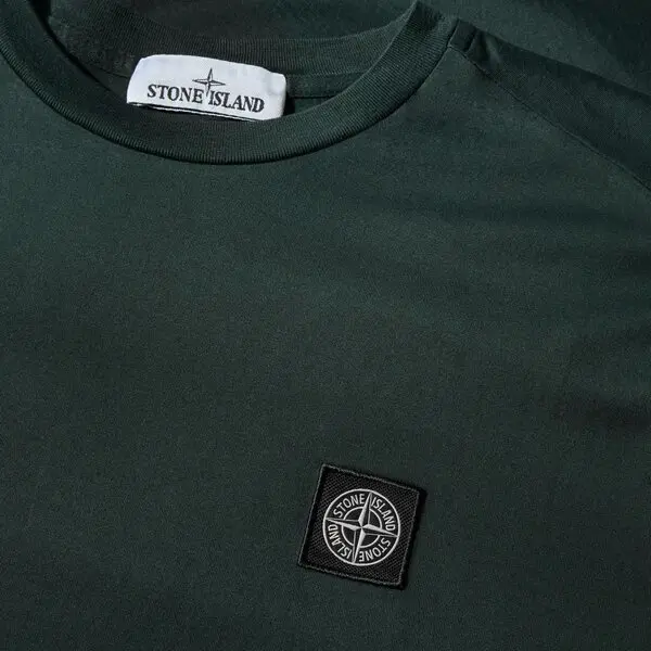 Stone Island Cotton Compass Logo Patch T-shirt