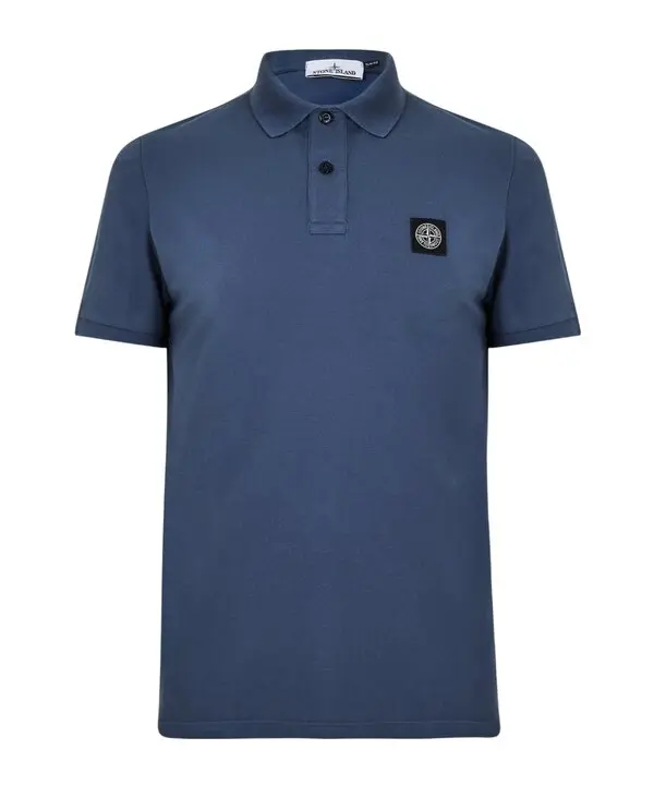 Stone Island Solid Short-sleeve Polo Shirt