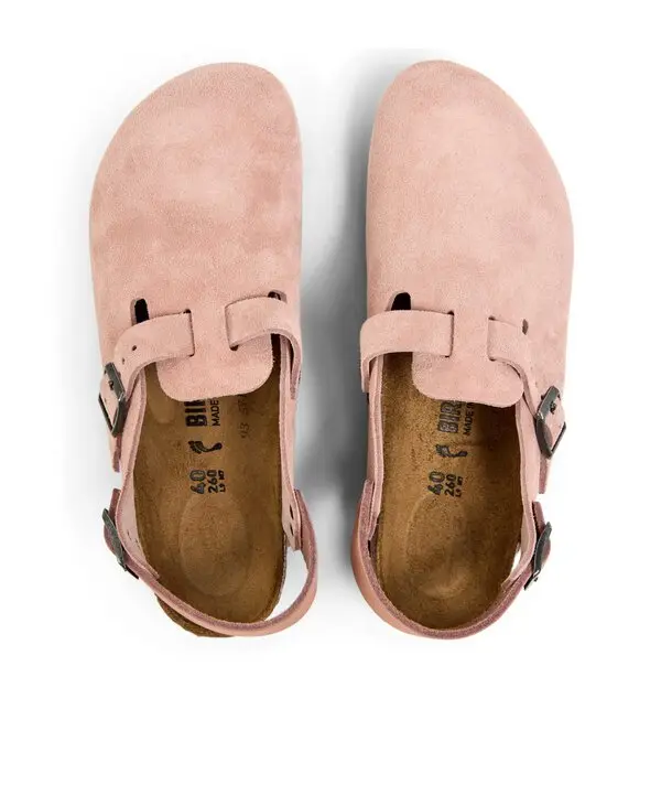 BIRKENSTOCK Suede Clogs With Adjustable Straps