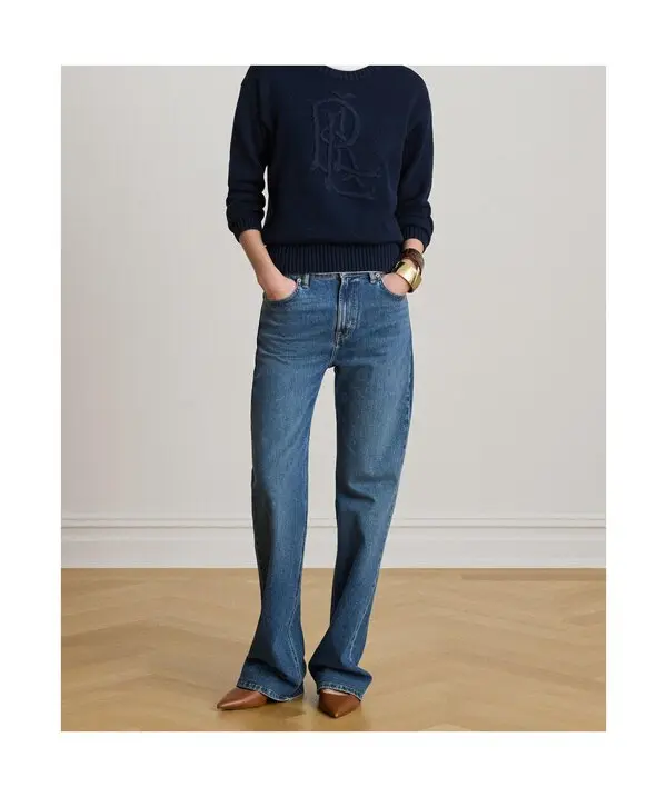Ralph Lauren Crew Neck Jumper With Embroidered Logo