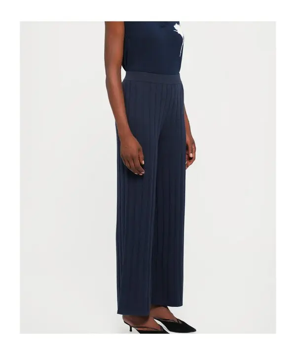 Max Mara Ribbed Knit Relaxed Fit Casual Pants
