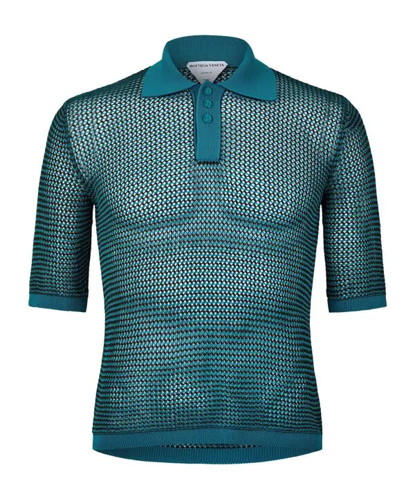 Bottega Veneta Minimalist Shortsleeve Polo Shirt