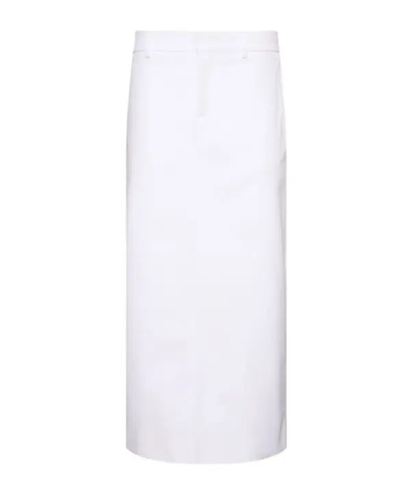 Valentino Garavani Medium Length Poplin Skirt - White