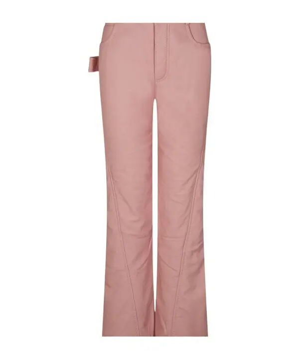 Bottega Veneta Straight-leg Leather Pants
