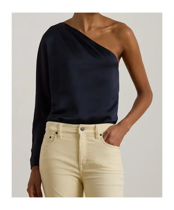 Ralph Lauren Asymmetrical One-sleeve Top