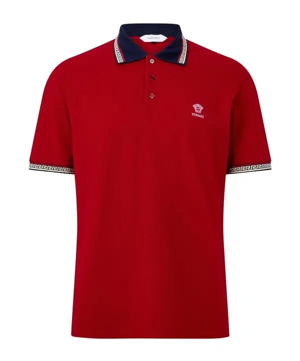 Versace Short-sleeve Pique Polo Shirt