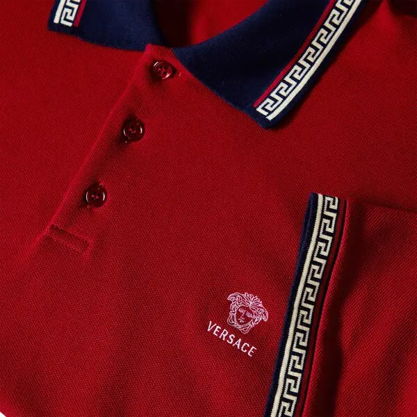 Versace Short-sleeve Pique Polo Shirt