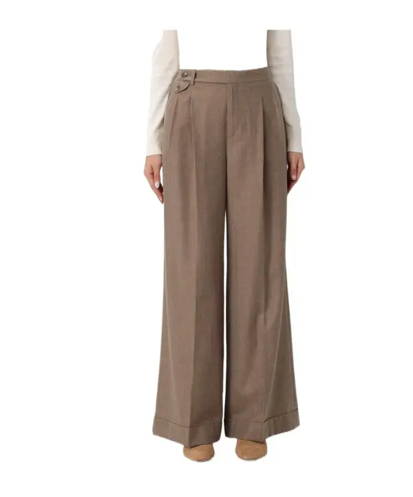 Ralph Lauren Wilva Pleated Wide-leg Trousers