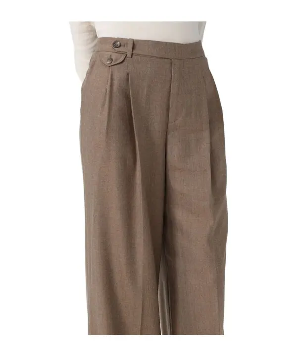 Ralph Lauren Wilva Pleated Wide-leg Trousers