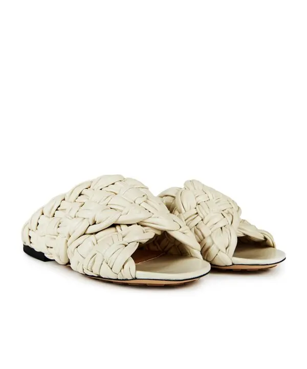 Bottega Veneta Woven Flat Mules