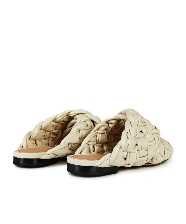 Bottega Veneta Woven Flat Mules