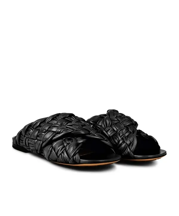 Bottega Veneta Woven Flat Mules