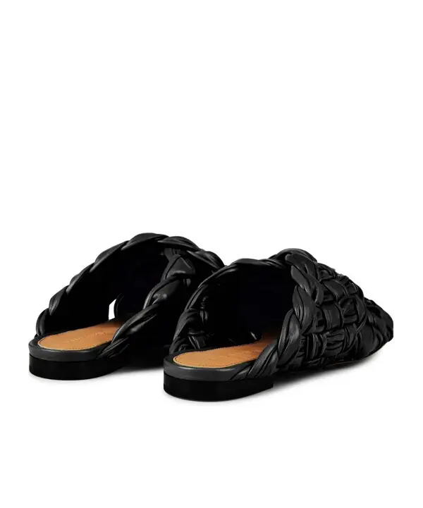 Bottega Veneta Woven Flat Mules