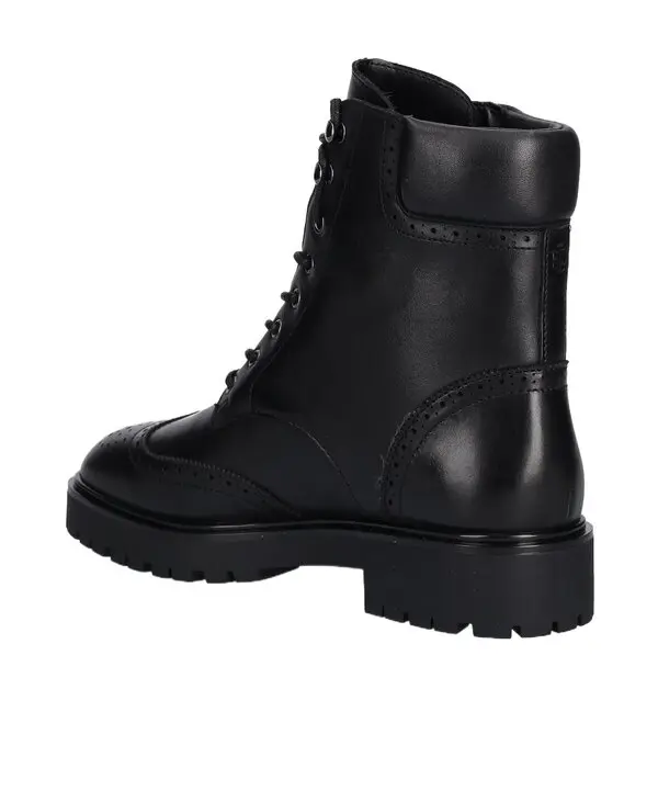 Ralph Lauren Lace-up Ankle Boots With Wing Tip Detailing