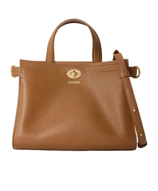 Burberry Genuine Leather Top-handle Tote Bag