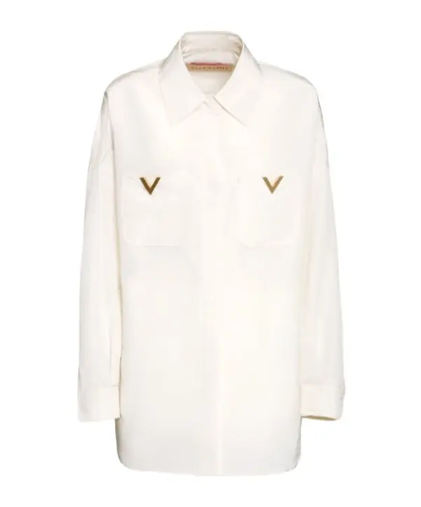 Valentino Garavani Long-sleeved Shirt - White