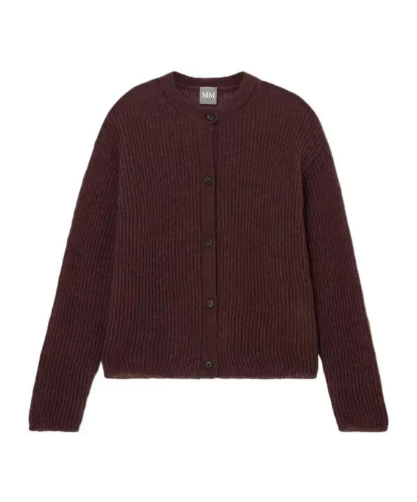 Max Mara By Knitted Cropped Cardigan - Red