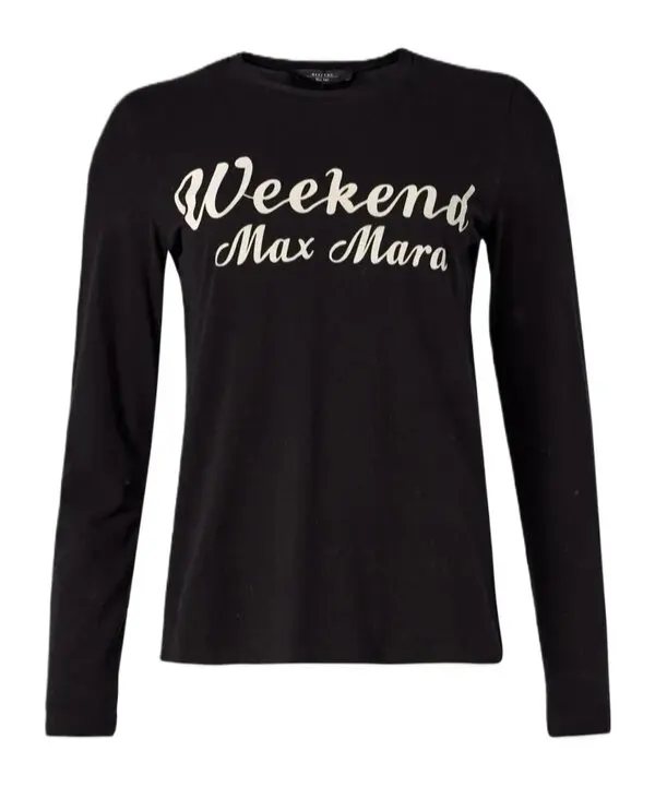 Max Mara Long-sleeved T-shirt - Black